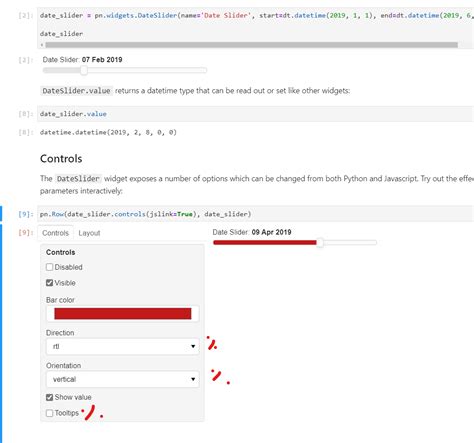 DataSlider Not Working In Reference Notebook Issue Holoviz Panel GitHub