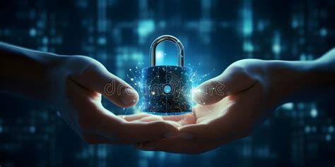 Cybersecurity Technology Secure Access Password Protected Stock Illustration Illustration Of