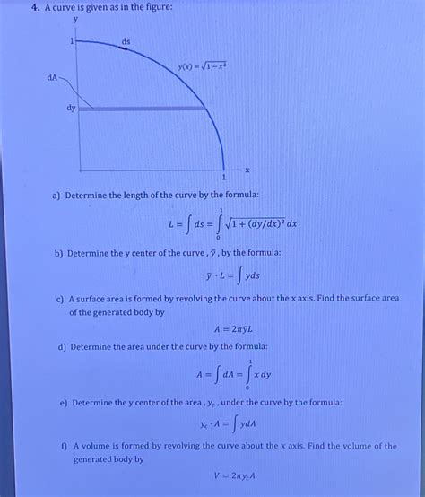 Solved A Curve Is Given As In The Figure A Determine Chegg