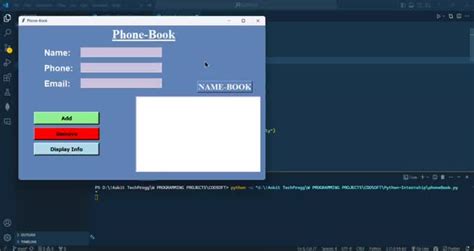 Ankit Kumar Singh On Linkedin Python Coding Internship Phonebook