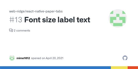 Font Size Label Text Issue Web Ridge React Native Paper Tabs GitHub