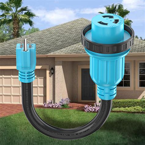 Circlecord 30 Amp To 15 Amp 110 Volt Rv Adapter Cord With Locking