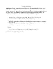Module Assignment Marissa Berry Docx Module Assignment Instructions Download The Document