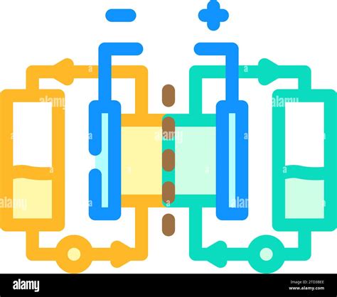 Hybrid Storage System Color Icon Vector Illustration Stock Vector Image