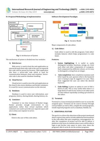 IRJET Build A Secure Web Based Code Editor For C Programming Language