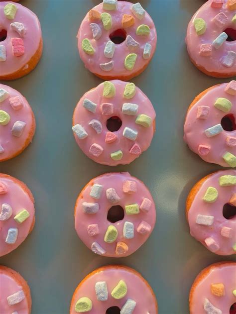 Strawberry Marshmallow Donuts 🍓 In 2024 Strawberry Marshmallow Donuts 🍓 In 2024