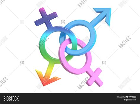 Gender Symbols 3d Image And Photo Free Trial Bigstock