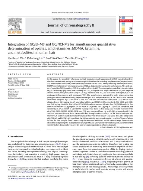 Pdf Integration Of Gc Ei Ms And Gc Nci Ms For Simultaneous Quantitative Determination Of