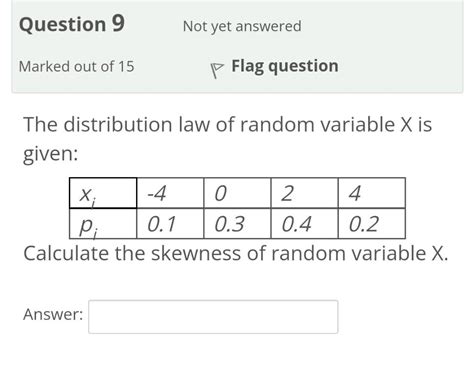 solved the distribution law of random variable x is given