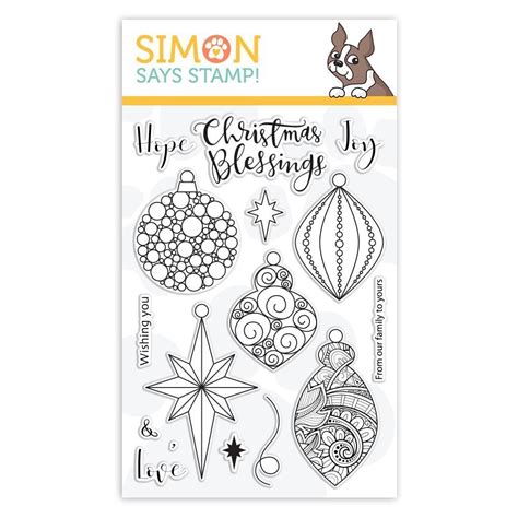 Simon Says Clear Stamps Ornate Ornaments Sss101878 Clear Stamps