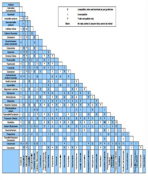 Free 7 Compatibility Chart Templates In Ms Word Pdf