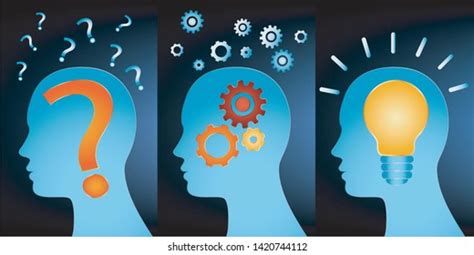 Human Head Problem Analysis Solution Concept Stock Vector Royalty Free