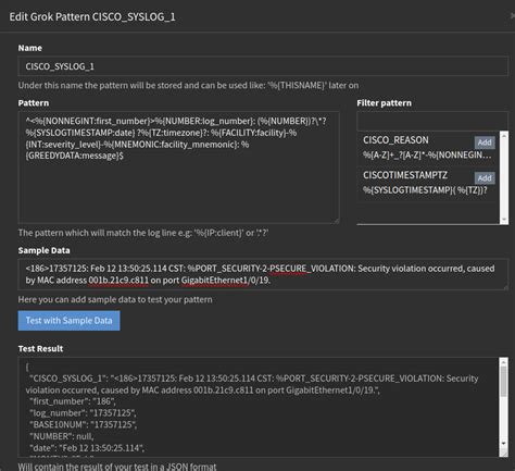 pipeline rule not storing message graylog central peer support