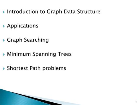 Ppt Introduction To Graph Data Structure Applications Graph Searching Minimum Spanning Trees