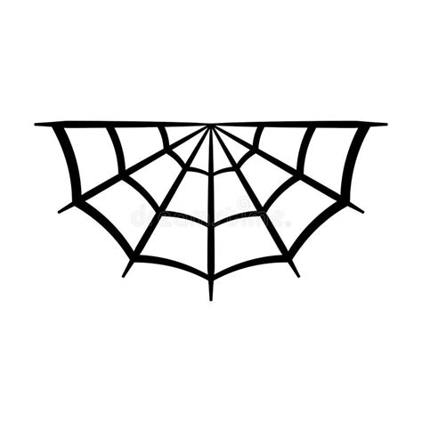 Spider Web Icon Cobweb Vector Silhouette Spiderweb Clip Art Flat
