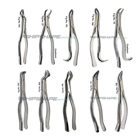 Dental Forceps Types Pediatric Dental Extraction Forceps Set Of 7