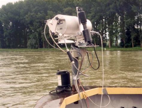 picture of the ladar system on the bow of a vessel in navigation