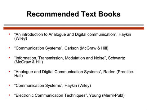 Introduction To Modulation And Demodulation Ppt