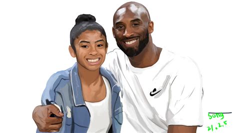 科比与女儿 科比纪念原创作品 触站