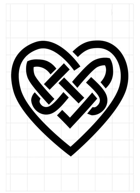 Printable Graphic Heart Stencil Free Download And Print For You