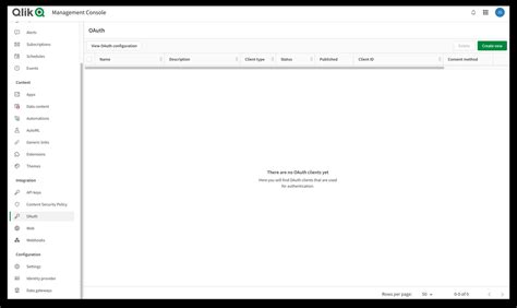 Create A SPA OAuth Client Qlik Developer Portal
