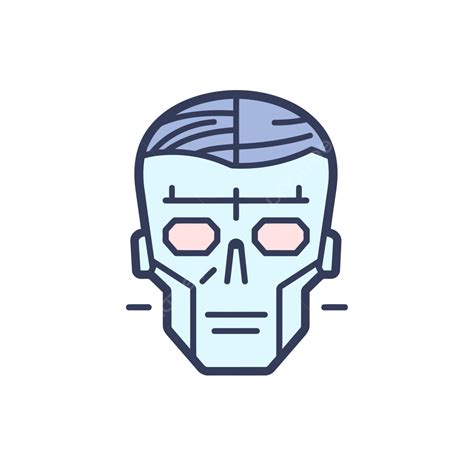 Terminator Half Robot Face