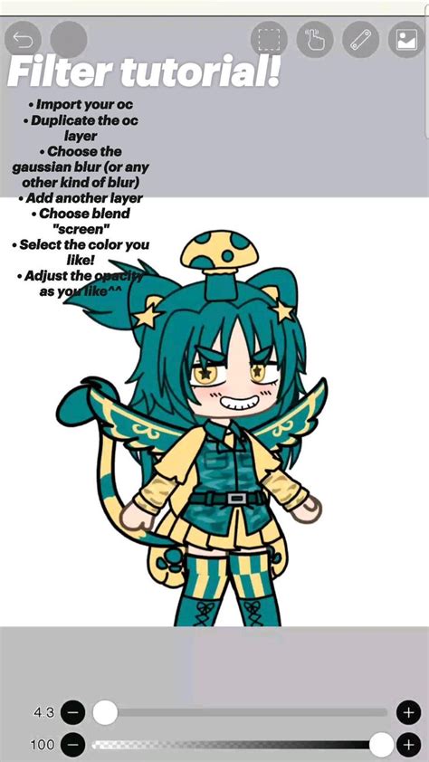 Filter Tutorial Import Your Oc Duplicate The Oc Layer Choose The Gaussian Blur Or Any