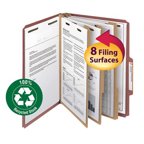 Snapklik.com : Smead 100% Recycled Pressboard Classification File ...