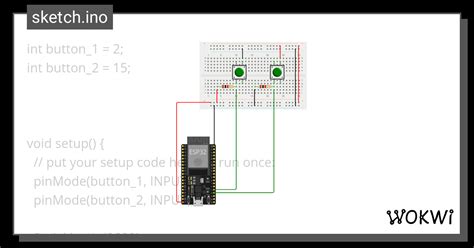 Push Button 1 Wokwi Esp32 Stm32 Arduino Simulator