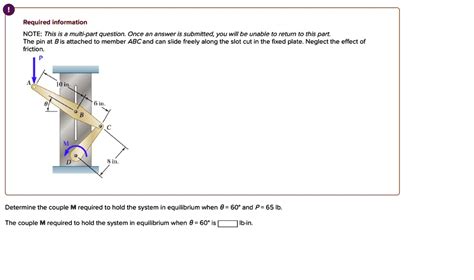 Required Information Note This Is A Multi Part Question Once An Answer Is Submitted You Will