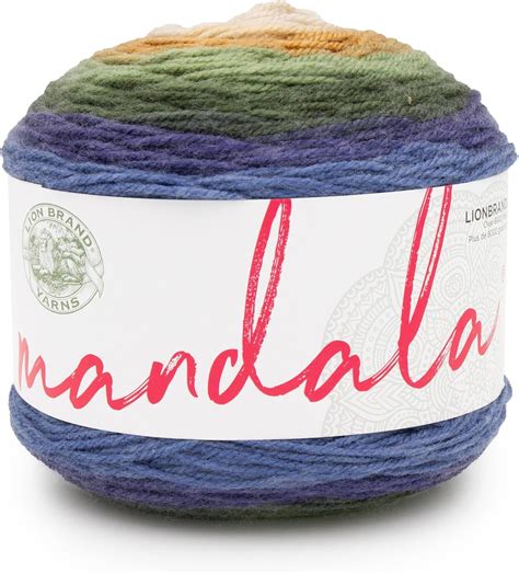 Amazon Com Lion Brand Yarn Multicolor Varigated Mandala Yarn For Crocheting And Knitting