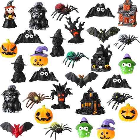 Thyle 30 Pcs Halloween Resin Miniature Figurines Mini