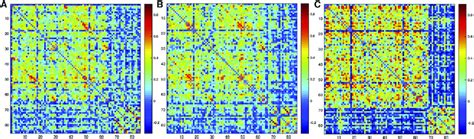 Adjacency Matrices Unthresholded Matrices For A Controls B