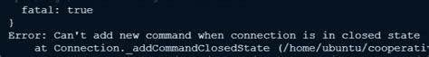 my sql can t add new command when connection is in closed state