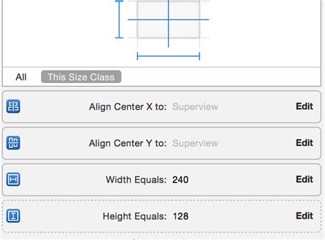 Ios What Means Dotted Constraint In Xcode 7 Stack Overflow