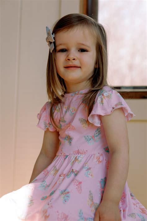 Flutter Dress Butterflies Soiree Pink House Of Holly®️