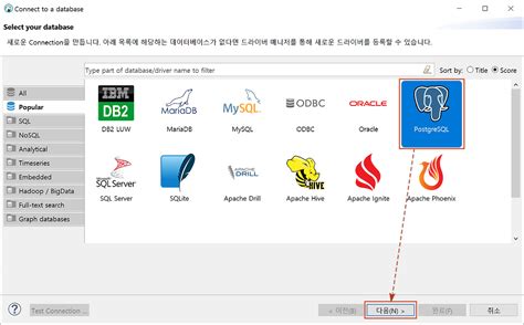 dbeaver community 설치 및 postgresql 연결