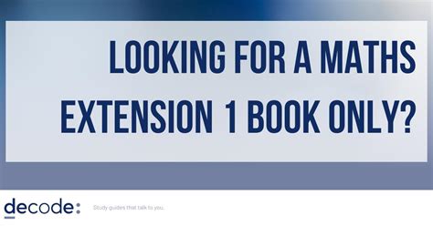 Hsc Mathematics 3 Unit Topic Tests Looking For A Maths Extension 1 Book Only