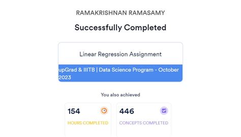 Ramakrishnan Ramasamy On Linkedin Upgrad Datascience Upgradeyourskills