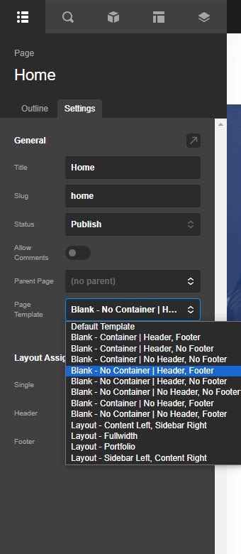 How Do I Get A Custom Page Template To Appear In Cornerstone Page Settings To Choose From