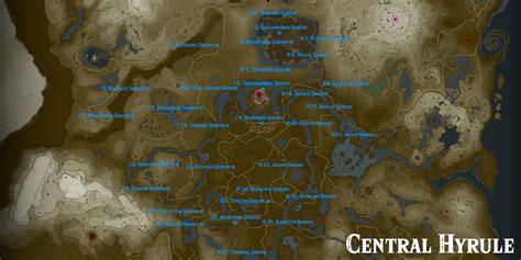 Botw Shrine Map Map Of All Shrines Botw Maps Location Catalog Online