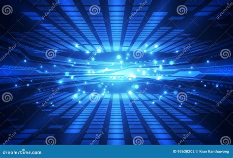 Abstract Technology Concept Vector Illustration Background Stock Vector Illustration Of