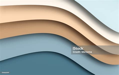 파스텔 컬러 종이 아트 만화 추상 파도 구멍입니다 종이 개척 배경 현대 종이 접기 디자인 서식 파일입니다 3d 렌더링 그림입니다