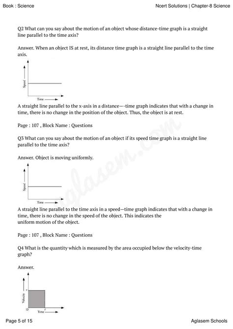 NCERT Solutions For Class 9 Science Chapter 8 Motion