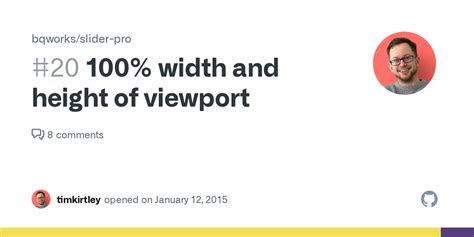 100 width and height of viewport · issue 20 · bqworks slider pro · github
