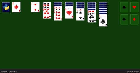 Solitaire Card Game Using Tkinter In Python With Source Code Sourcecodester