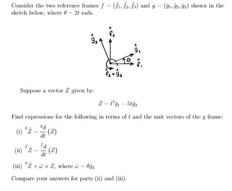 solved consider the two reference frames f f 1 f 2 f 3 and