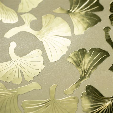 Stickers Feuille De Ginkgo Pour Fabriquer Une Carte Dinvitation
