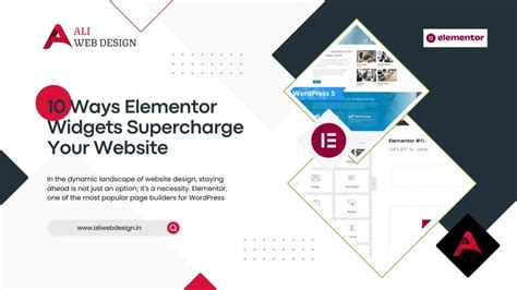 Ali Web Design On Linkedin Elementor Widgets Boost Your Websites