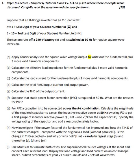solved 1 refer to lecture chapter 6 tutorial 5 and ex 6 3